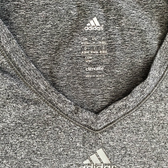 adidas | Tops | Adidas Grey Dri Fit Shirt | Poshmark